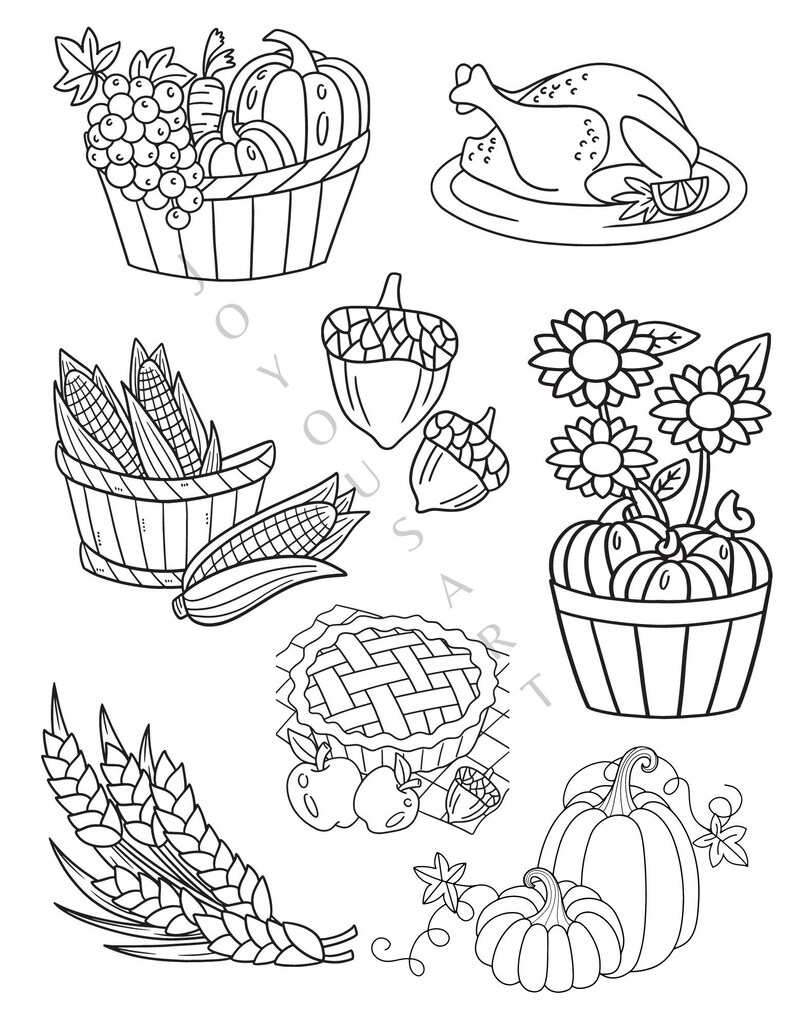 15 Fall Coloring Pages With Bible Verses, Printable Thanksgiving Verses ...