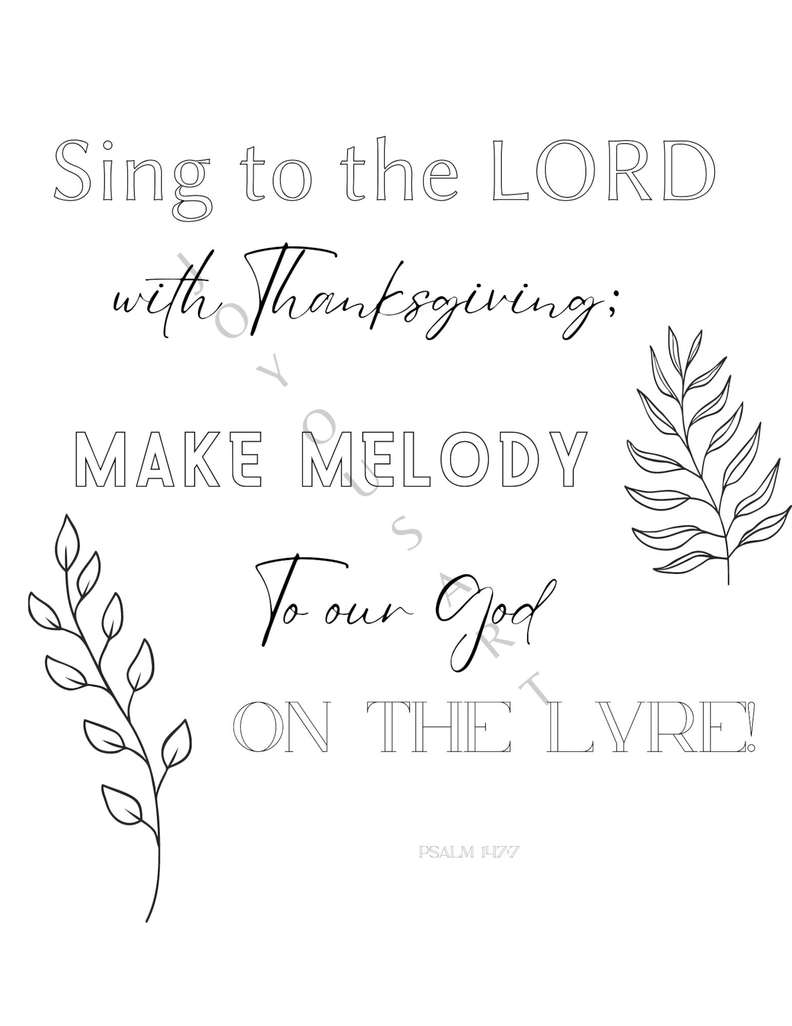 15 Fall Coloring Pages With Bible Verses, Printable Thanksgiving Verses ...