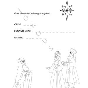 14 Printable Christmas Nativity Coloring Pages for Children, Christmas ...