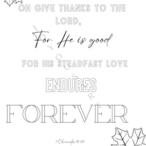 15 Fall Coloring Pages With Bible Verses, Printable Thanksgiving Verses ...
