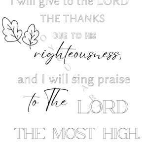 15 Fall Coloring Pages With Bible Verses, Printable Thanksgiving Verses ...