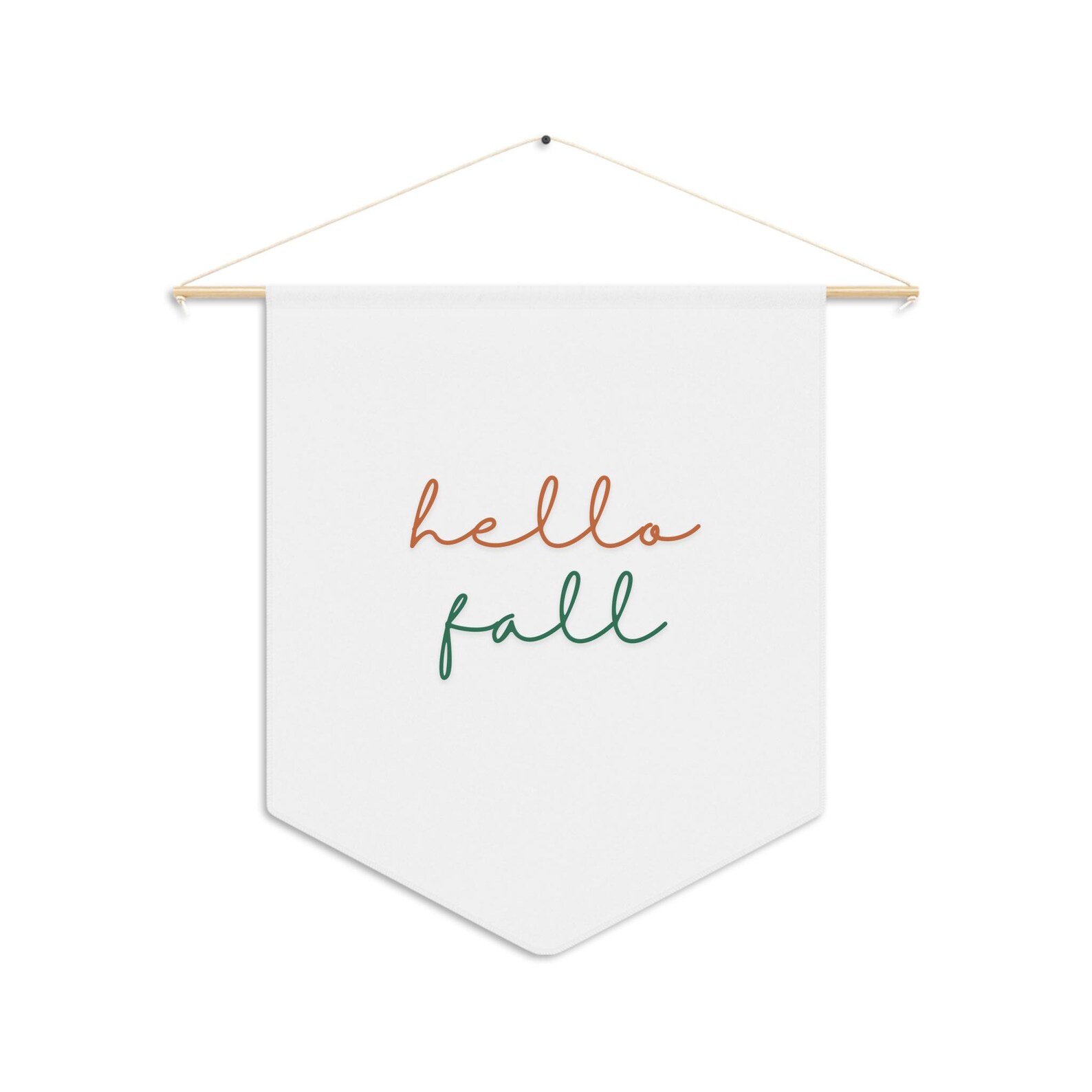 Hello Fall Wall Hanging, Fall Banner Pennant, Autumn Flag Decor, Fall ...