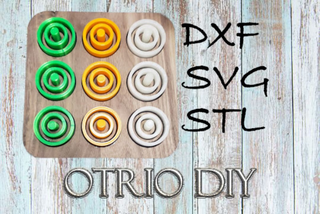 DIY Otrio Board Game Svg, Dxf, Stl - Etsy