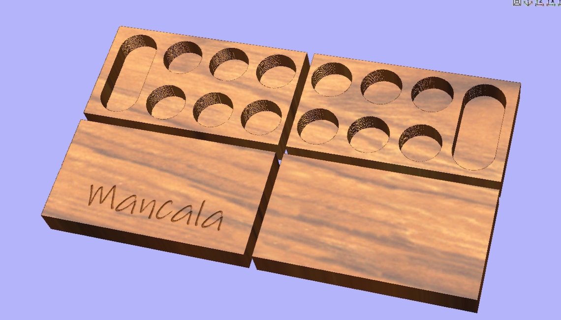 Mancala Board Game SVG DXF PDF Files - Etsy