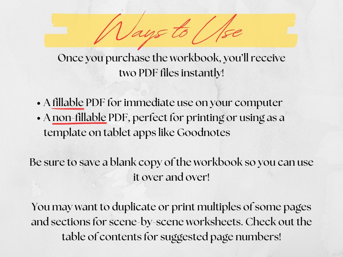 Major Dramatic Question Writing Workbook | Brainstorm & Streamline ...