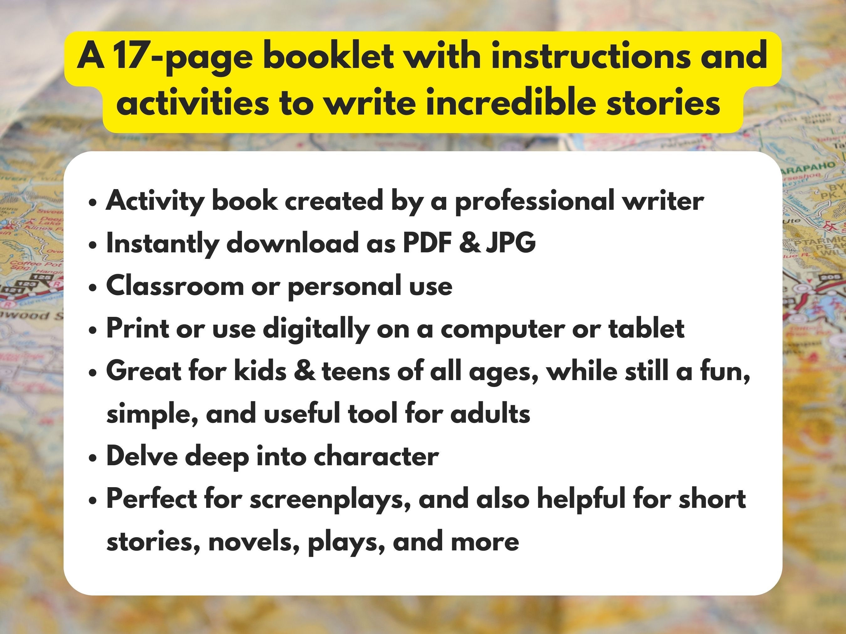 Plot and Character Workbook | Digital Download | Great for Kids ...