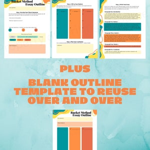 Essay Outline Guide and Template Download | Bright - Etsy