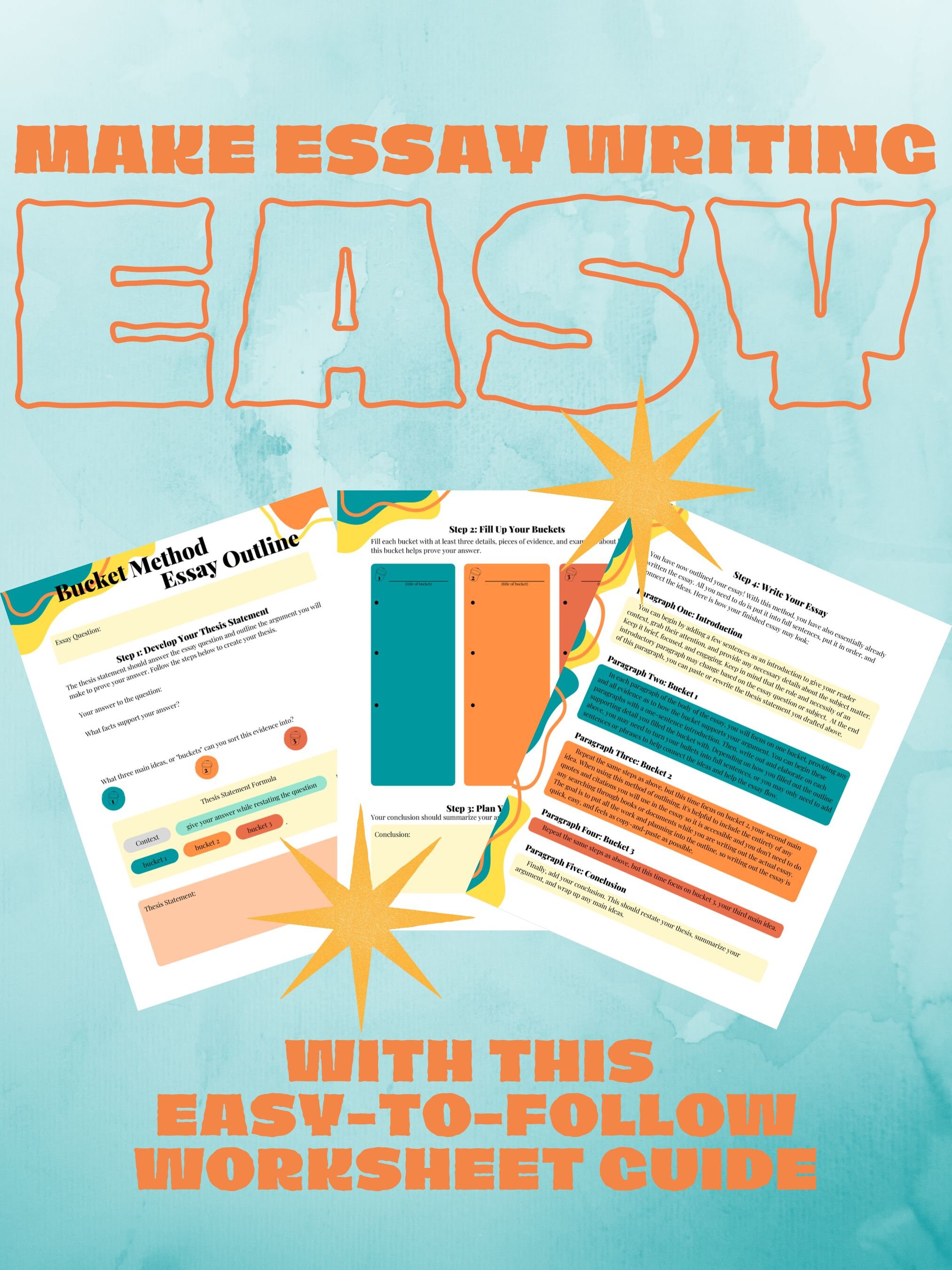 Essay Outline Guide and Template Download | Bright - Etsy