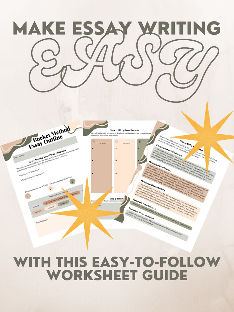 Essay Outline Guide and Template Download | Ice Cream - Etsy