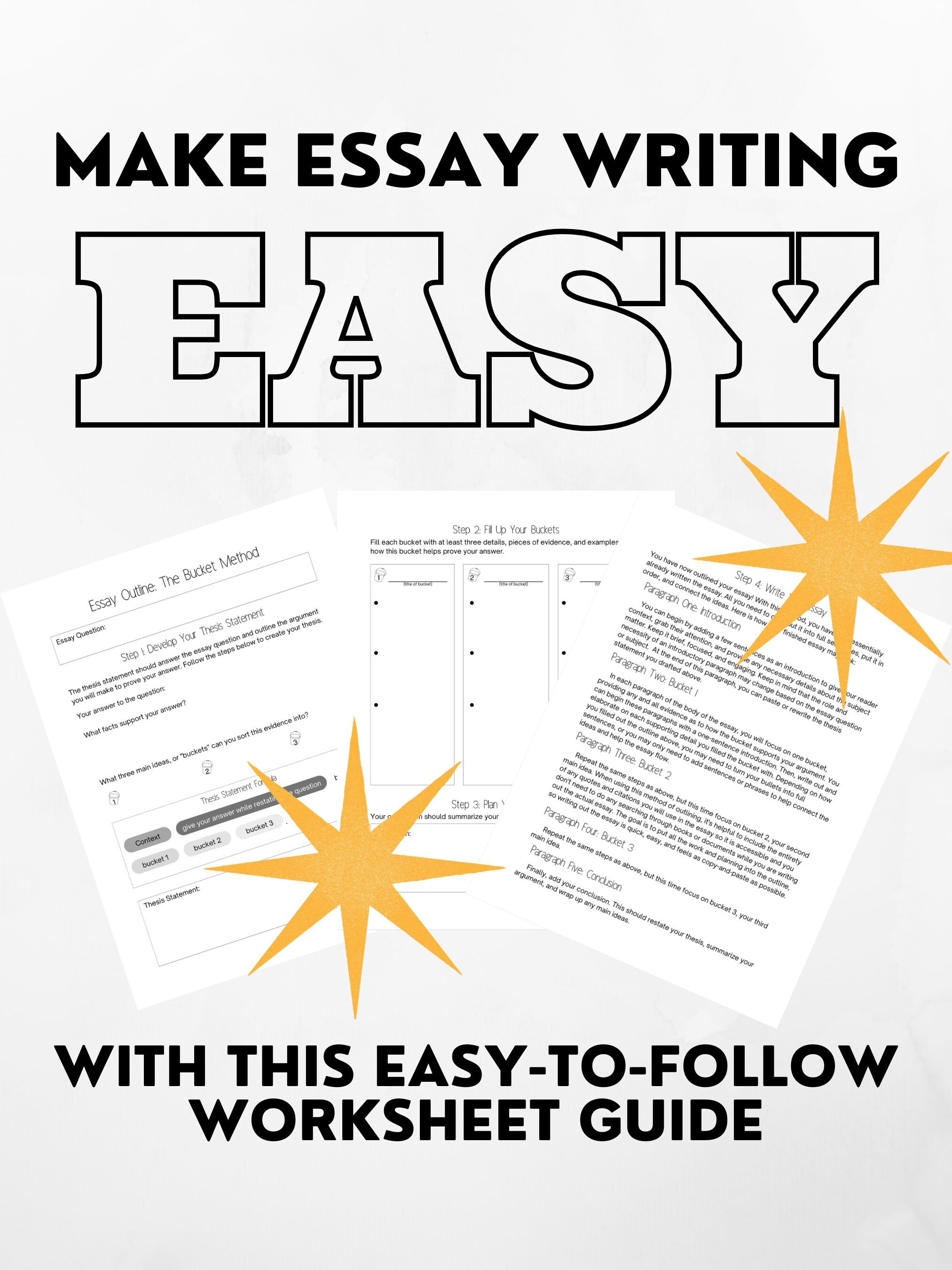 Essay Outline Guide and Template Download | Minimalist - Etsy
