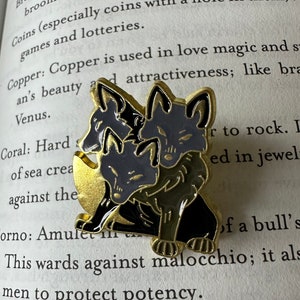 Cerberus Enamel Pin | Hades Greek God - Etsy