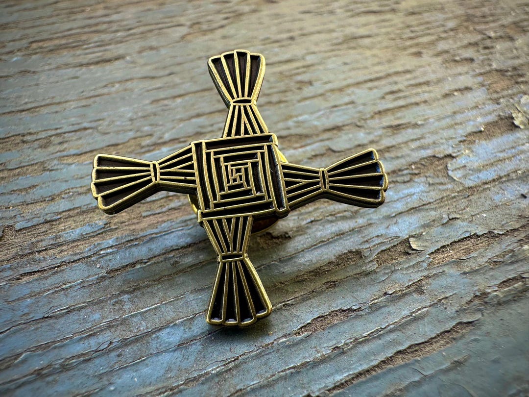 Brigid Celtic Cross Enamel Pin | Goddess Brigid | Celtic Goddess - Etsy
