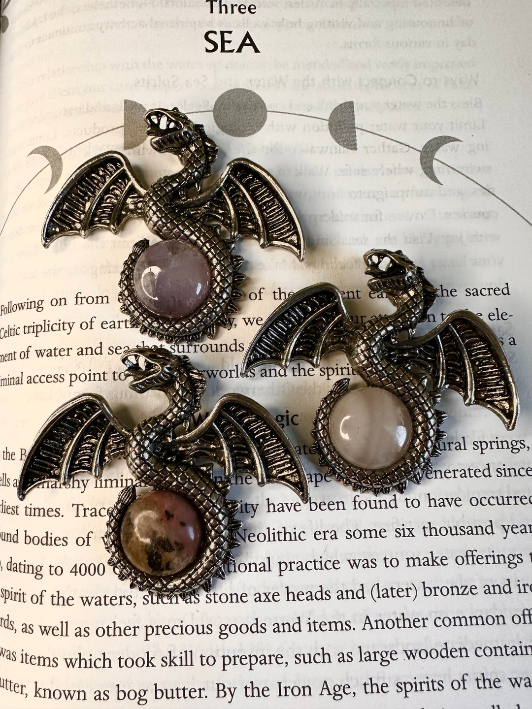 Crystal Dragon Necklaces Enchanted Dragon Spirit Guide Necklace - Etsy