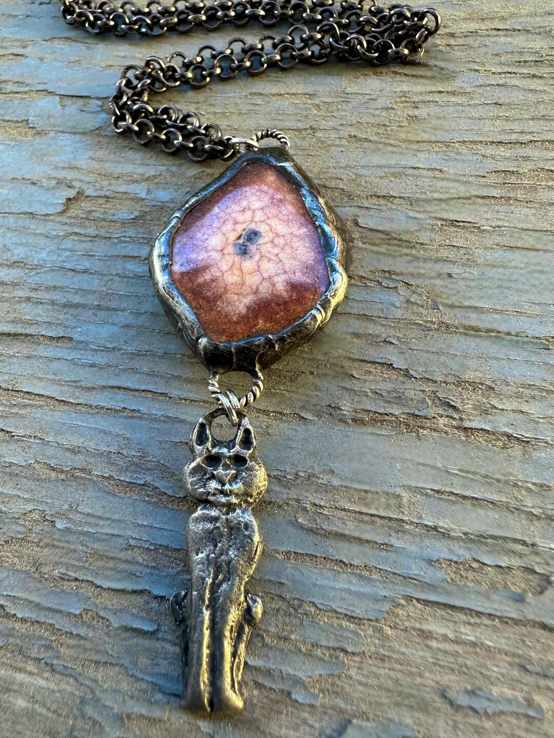 Freyja All Seeing Eye | Stalactite Crystal Necklace | Seer | Stone of ...