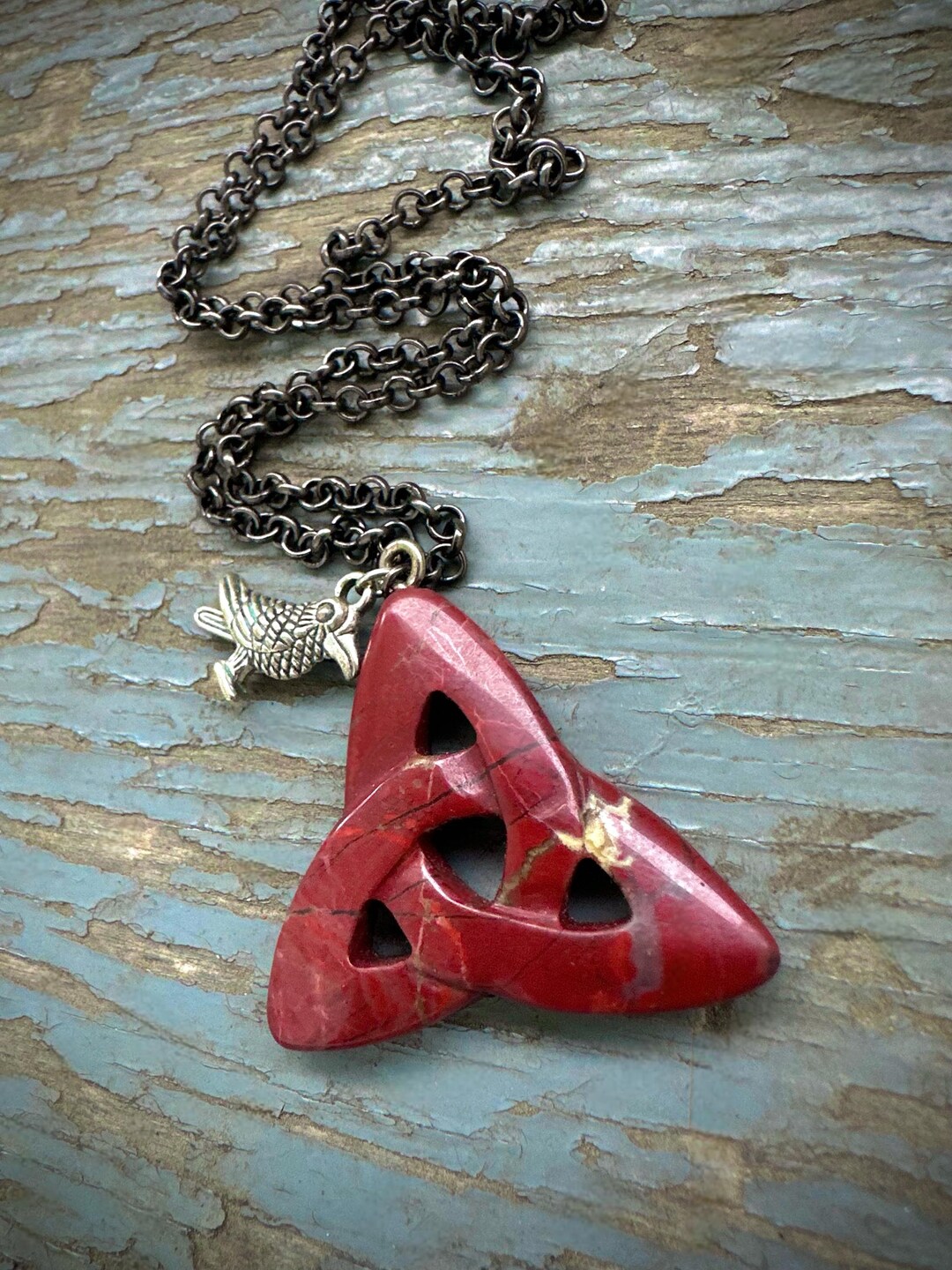 The Morrigan Red Jasper Tailsman | the Morrigan Devotional Necklace ...