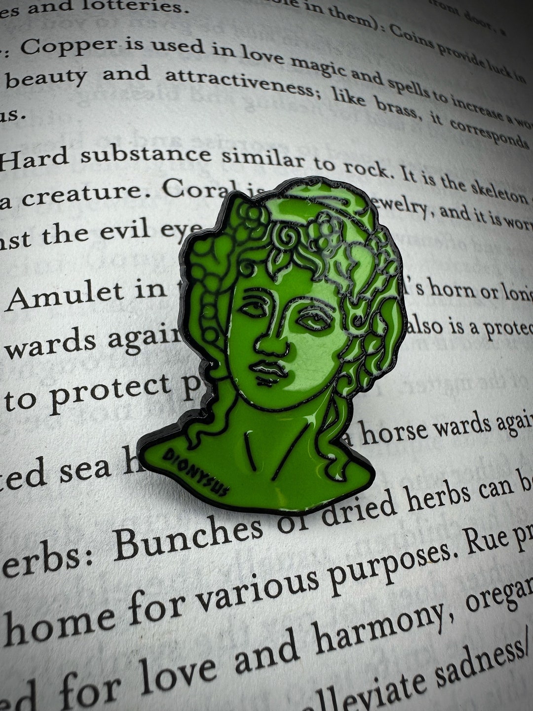 Dionysus Enamel Pin | Greek God | Dionysus Devotional Pin | Bacchus - Etsy