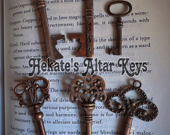 Hecate Silver 3 Key Set Goddess Hekate Maiden Mother Crone Evil ...