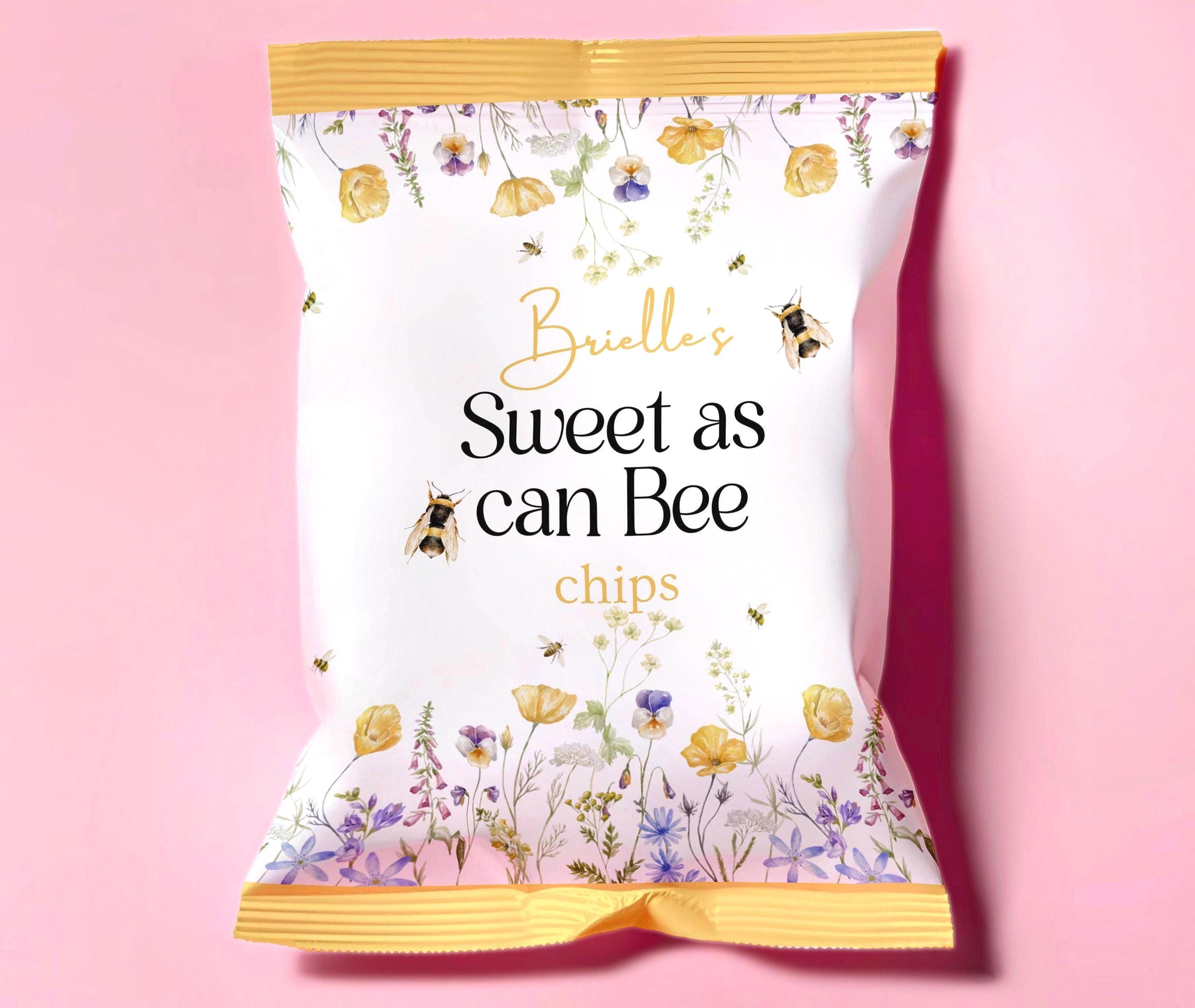 Bee Chip Bags Digital Template | Bee Party Favor | Bee-themed Chip ...