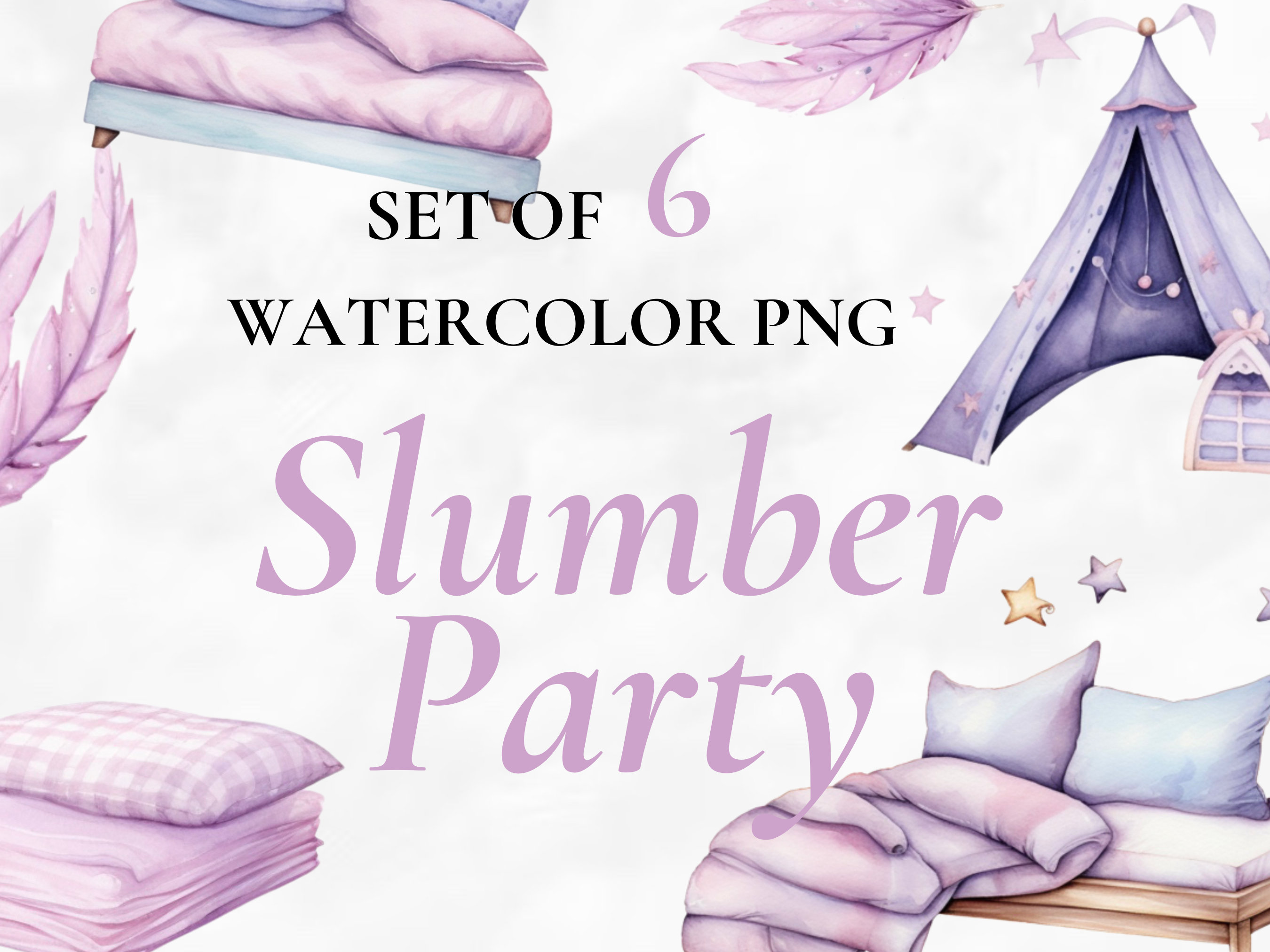 6 Slumber Party Clipart Sleepover Png - Etsy Australia