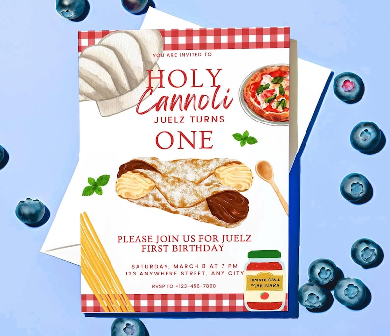 Holy Cannoli Invite | Italian Birthday | Buon Compleanno - Etsy
