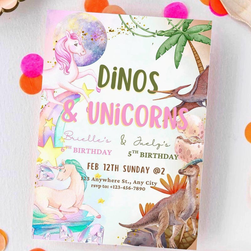 Dino Girl Birthday Card - Etsy UK