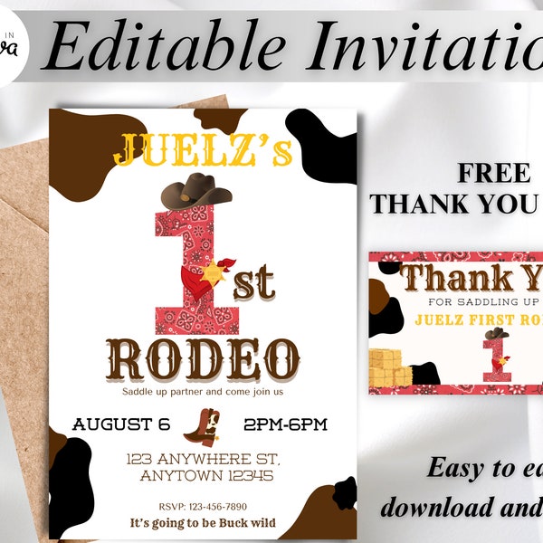 First Rodeo Birthday - Etsy