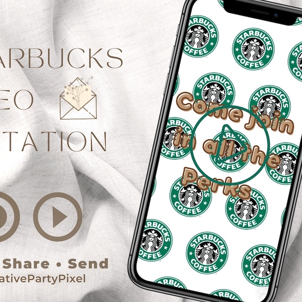 Starbucks Birthday Party Etsy