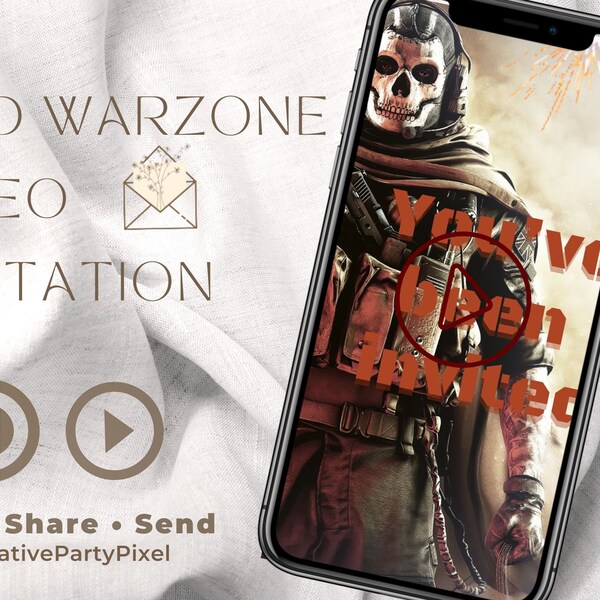 Call of Duty Invitations - Etsy