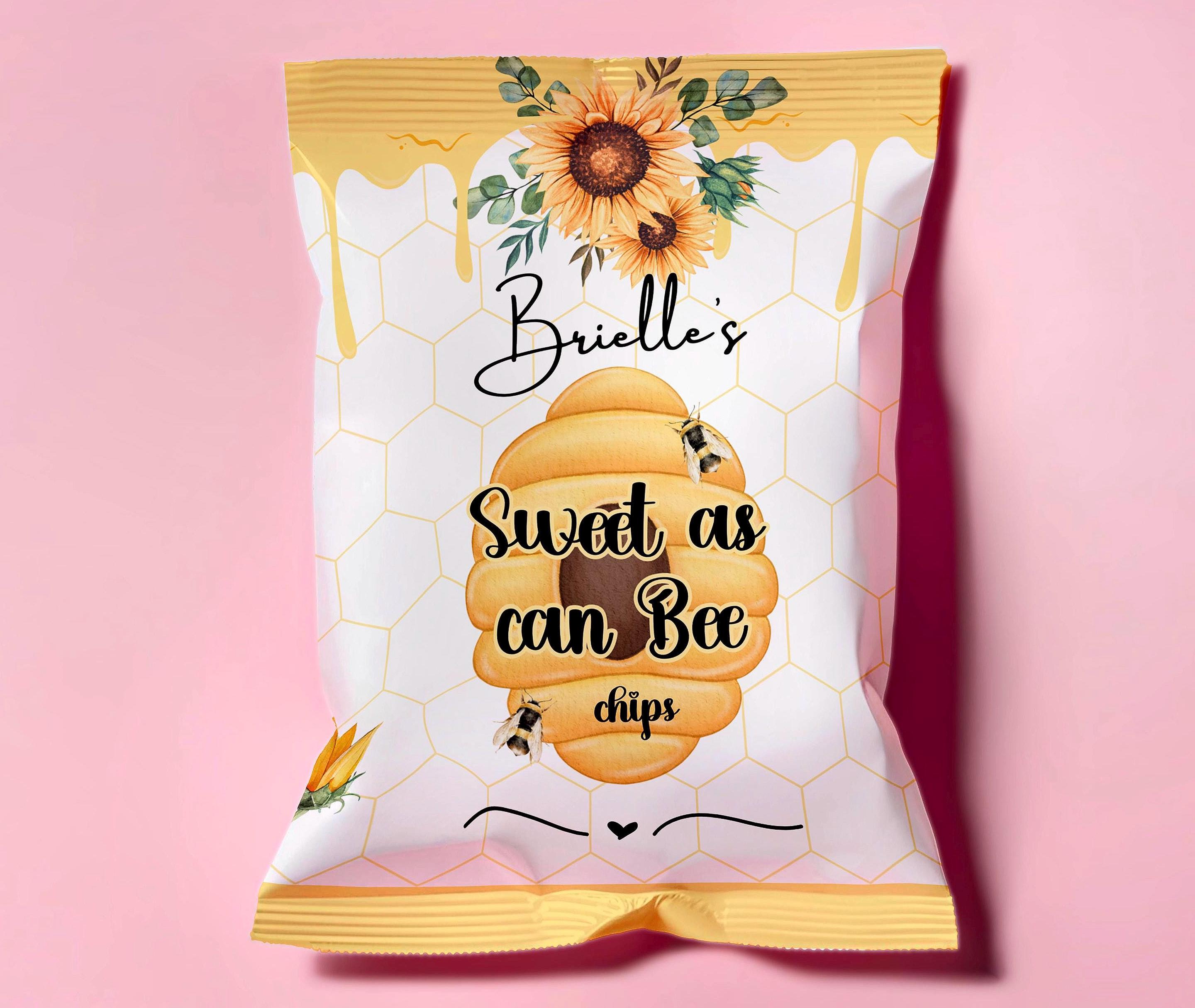 Bee Chip Bags Digital Template | Bee Party Favor | Bee-themed Chip ...