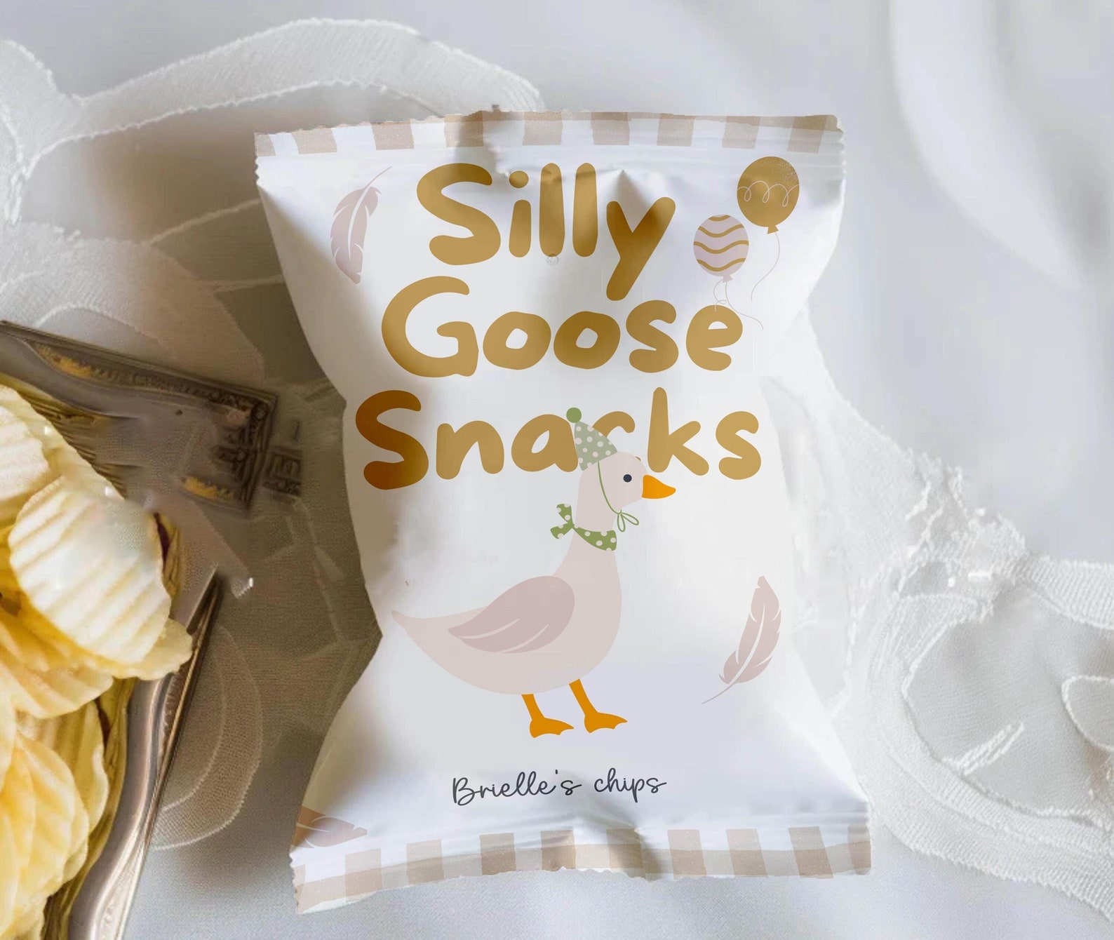 One Silly Goose Chips | First Birthday - Etsy