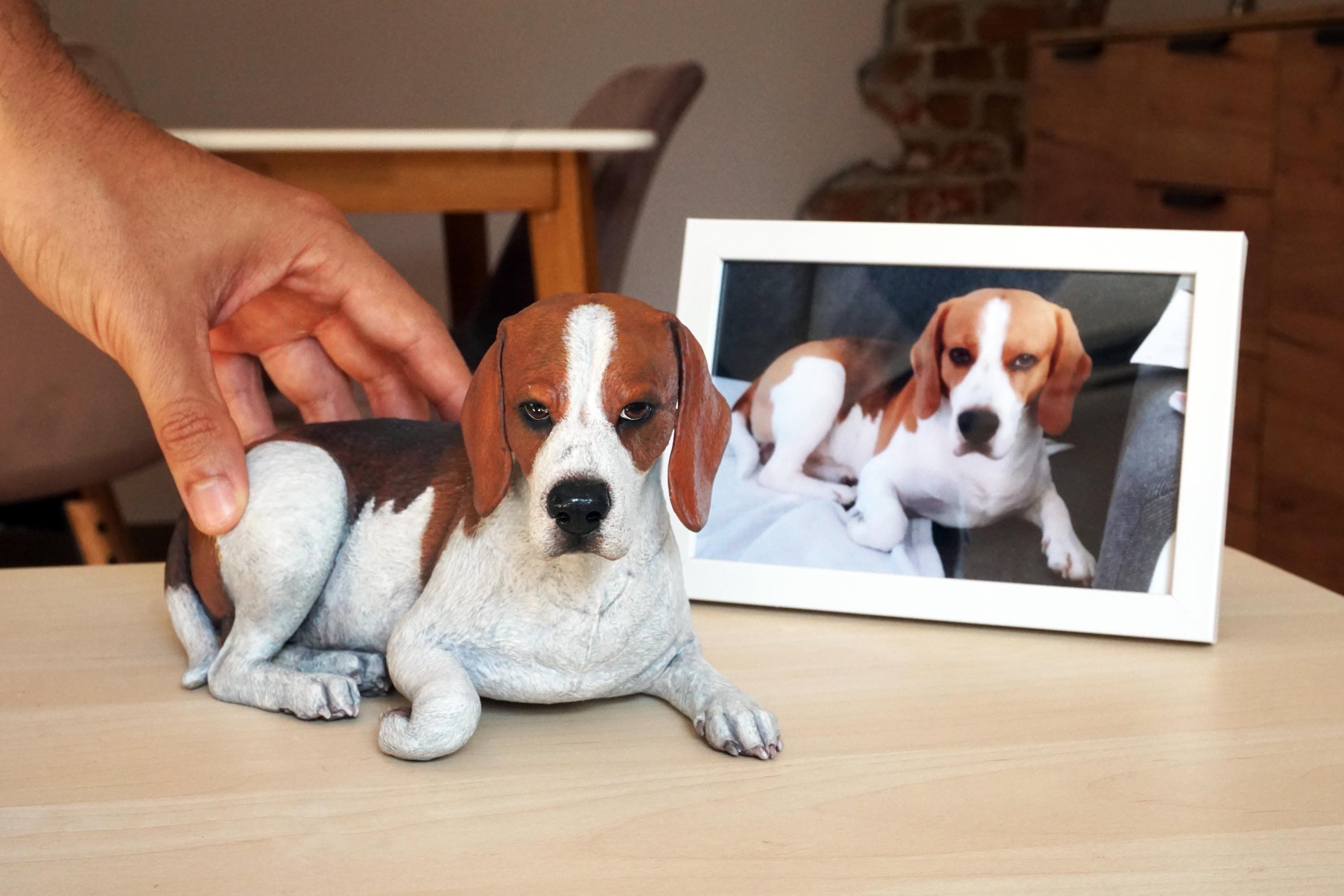 Custom Dog Sculpture From a Photo - Handcrafted Dog Figurine ...