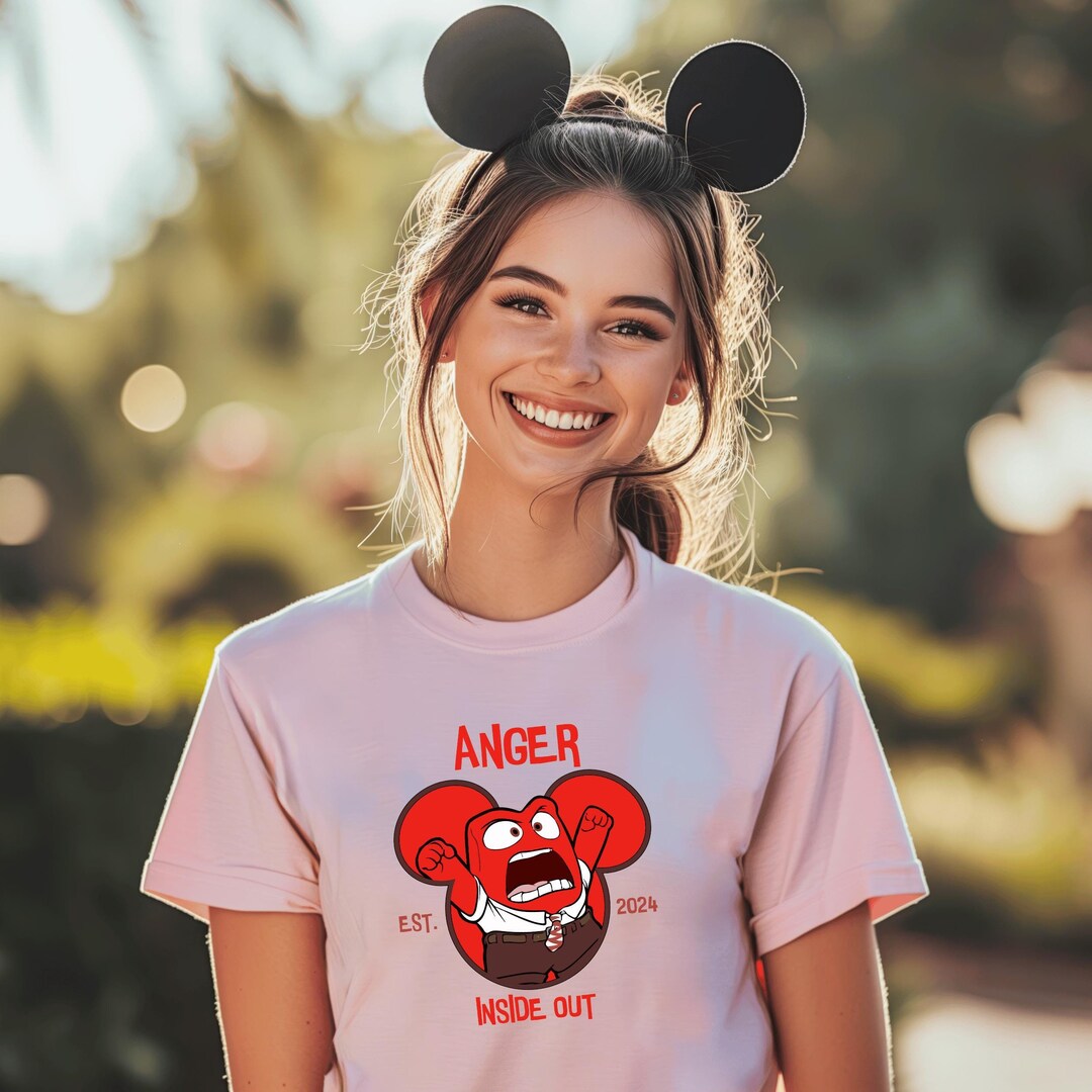 Inside Out Anger Shirt - Disney Mouse Ears Family Tee - Etsy