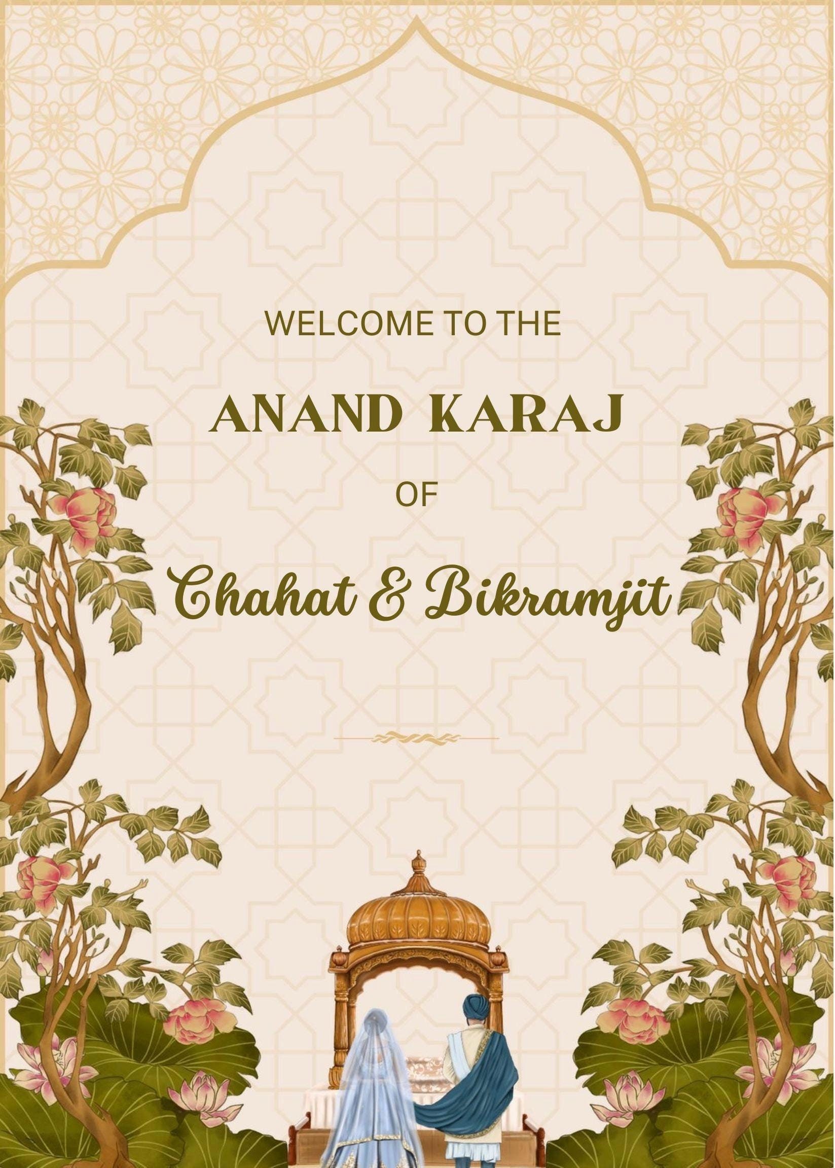 Digital Punjabi Wedding Banner - Etsy