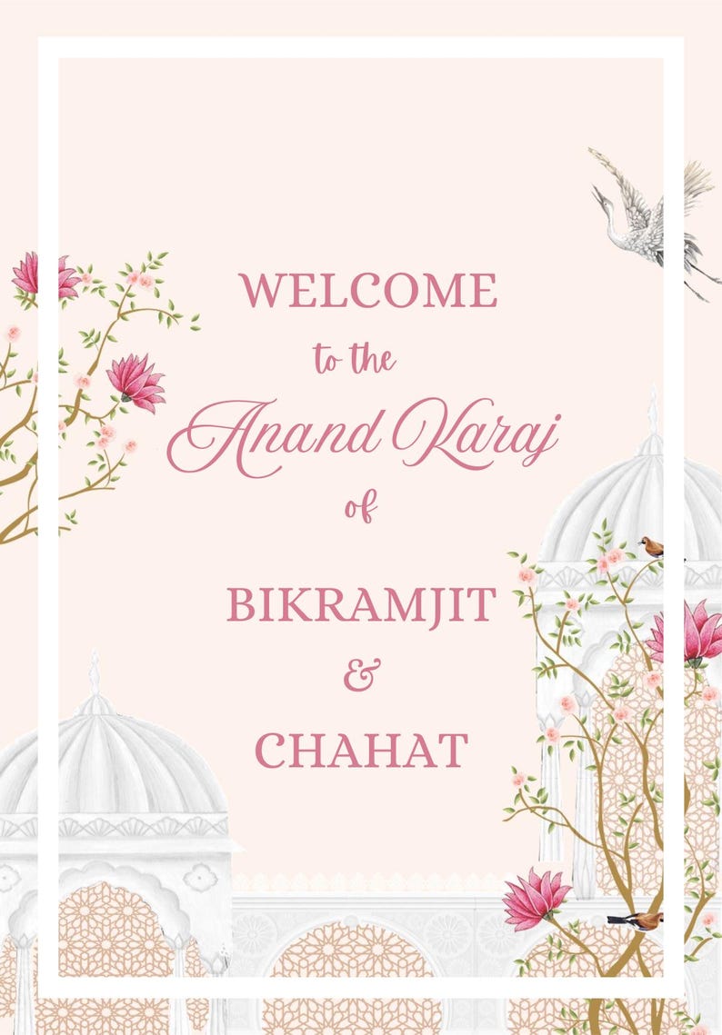 Digital Punjabi Wedding Banner - Etsy