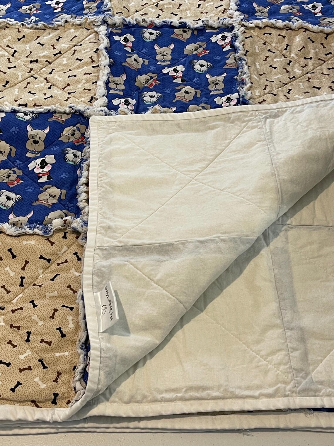 American Puppies - Rag Lap Quilt - 57”x66” - Etsy