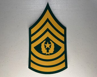 Sergeant Major Decal - Etsy
