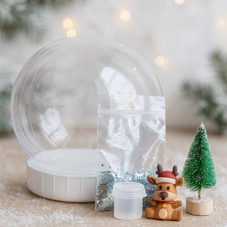 DIY Build Your Own Snowglobe Kit, Christmas Craft, Party Favor ...