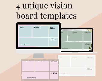 Digital Vision Board Desktop Vision Board Desktop Wallpaper Vision ...