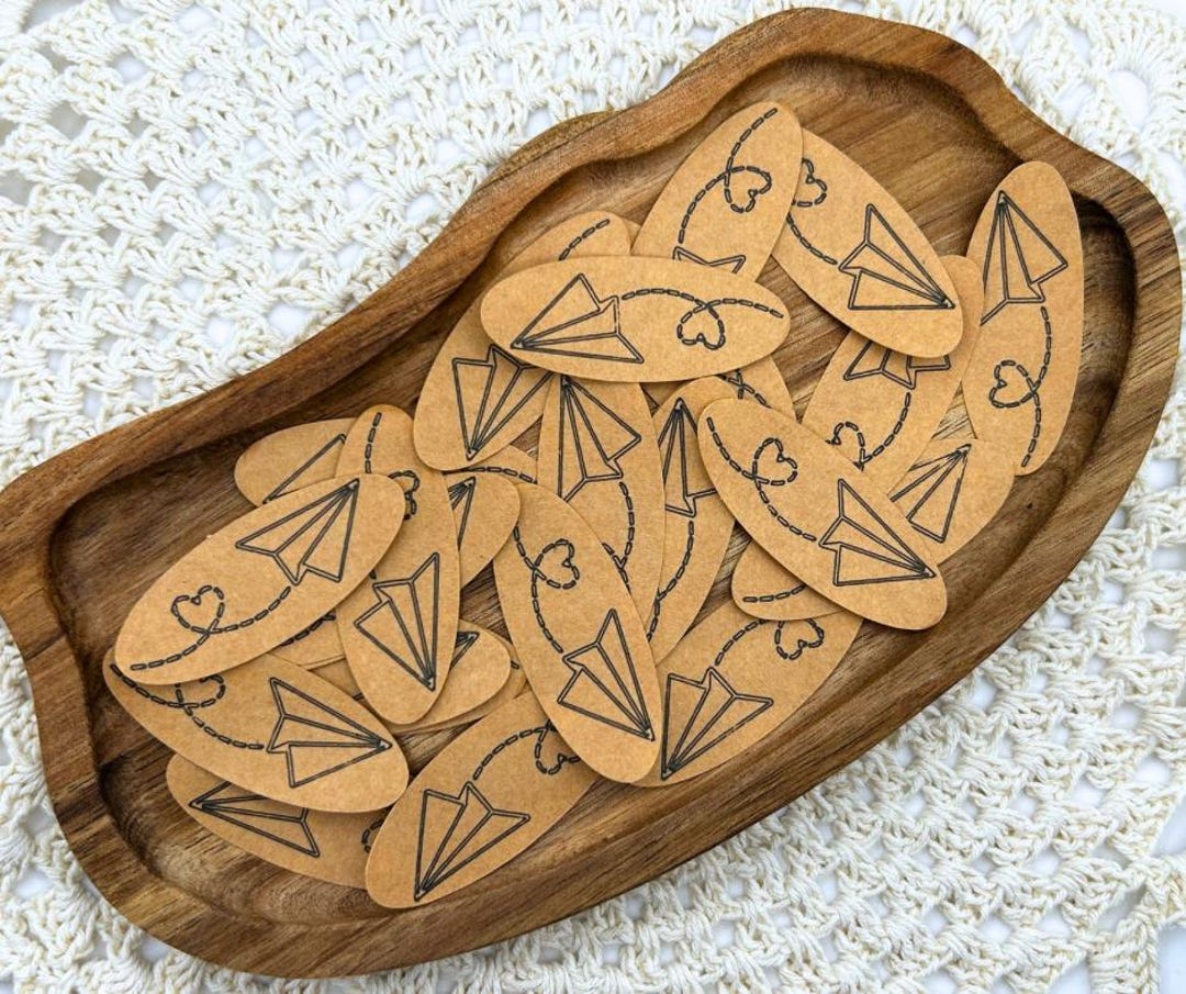 Sticker "paper Airplane", Brown Paper Decorative Sticker – Approx. 5 X ...