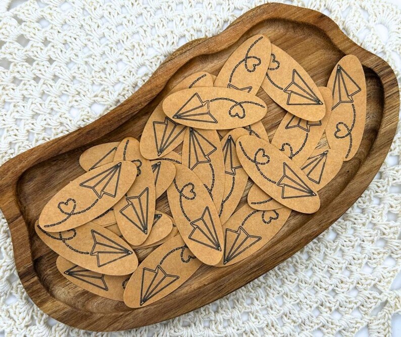 Sticker "paper Airplane", Brown Paper Decorative Sticker – Approx. 5 X ...
