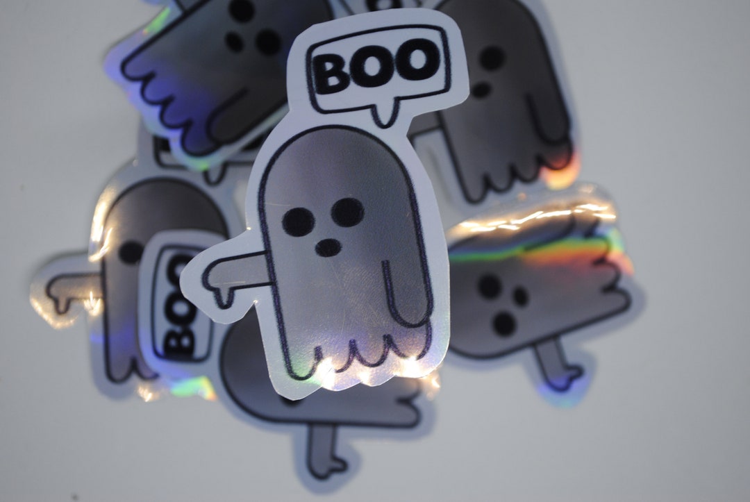 Sticker boo Spirit Sticker Funny Funny Holographic - Etsy