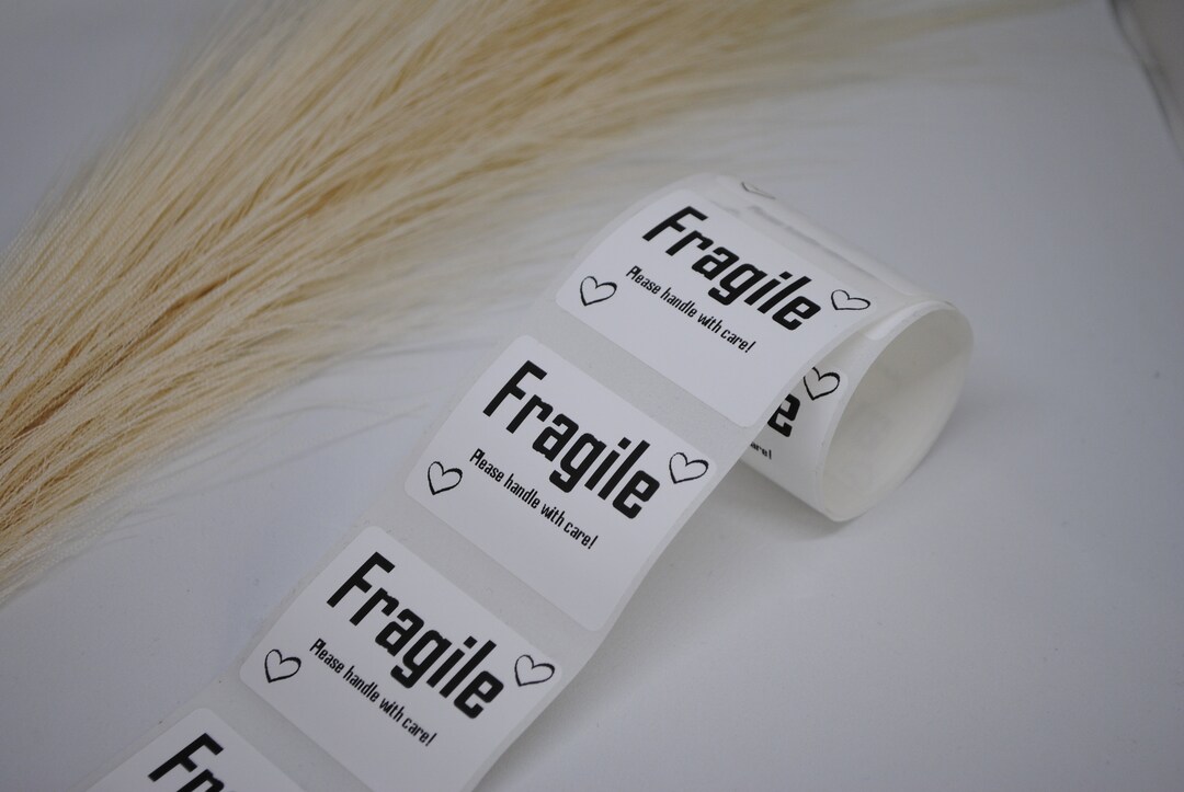 Labels "'fragile" | Small Business | White | Stickers | Sticker - Etsy
