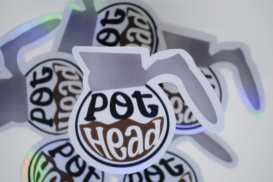 Sticker pothead Coffee Pot Sticker Funny Funny Holographic - Etsy