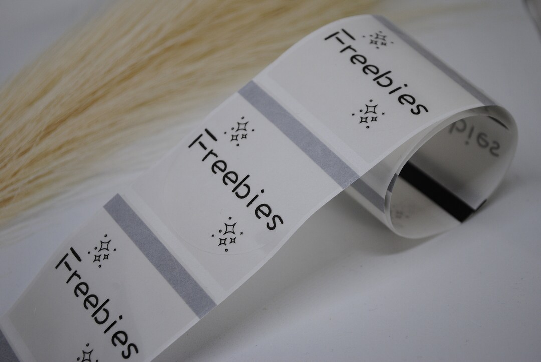 Labels 'freebies Small Business Transparent Stickers - Etsy