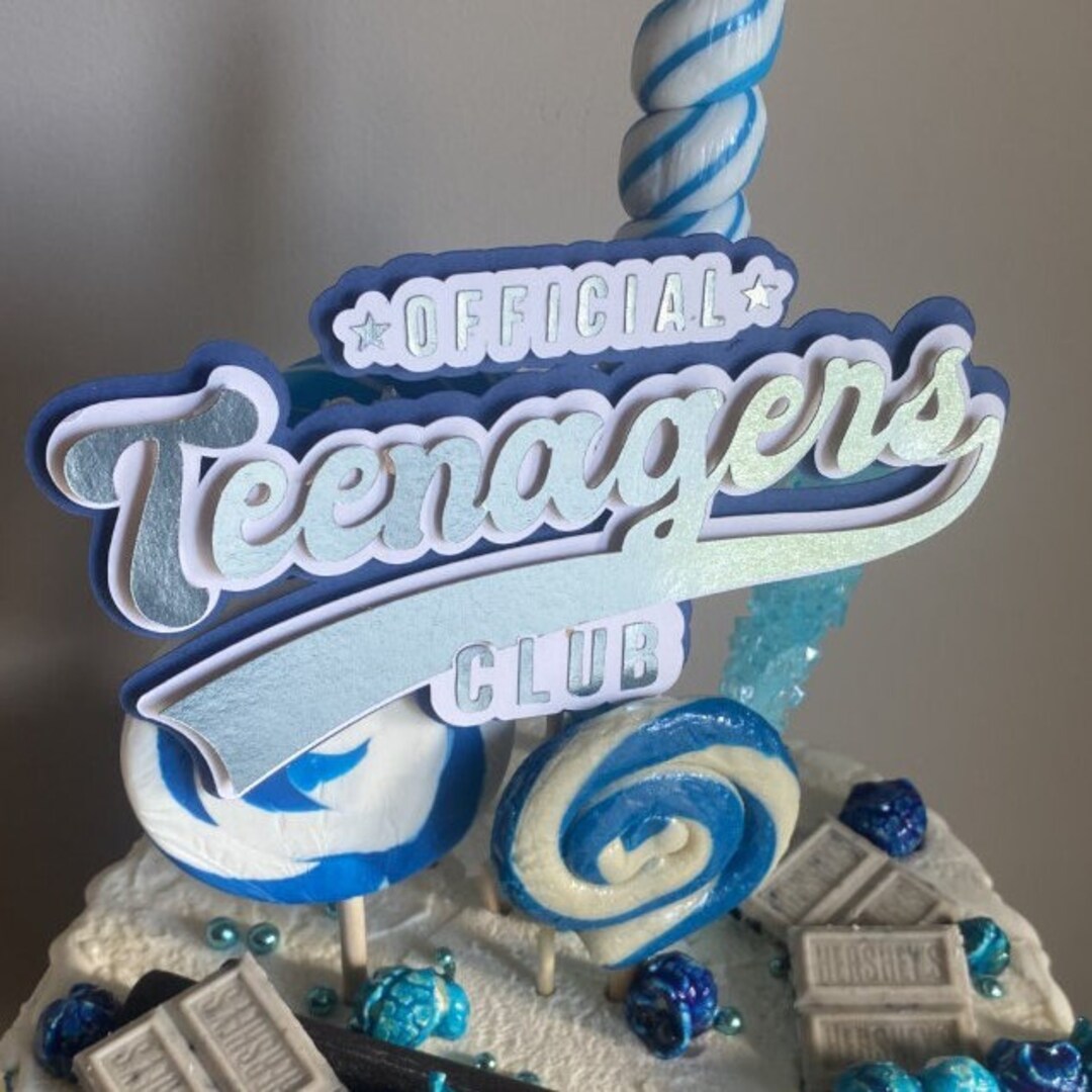 Officical Teenager Club Cake Topper - Etsy