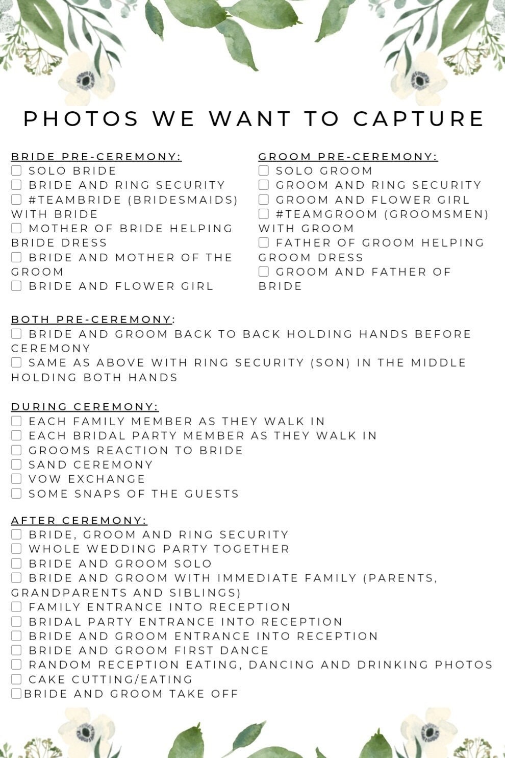 Wedding List Menu Invitation Template - Etsy