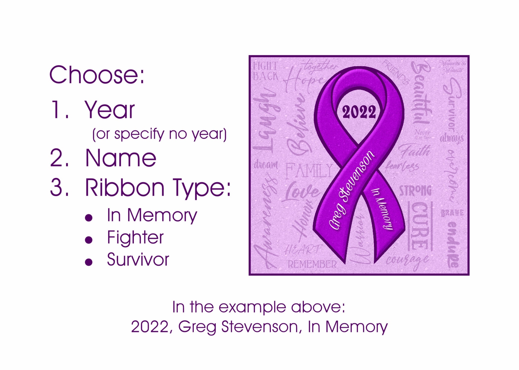 Personalized Pancreatic Cancer Awareness Ribbon Digital Download Bundle ...