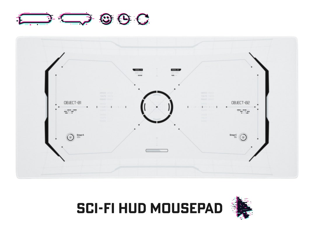 Futuristic Hud Cyberpunk Minimalistic Scifi Gaming Mouse Pad | Cyber ...