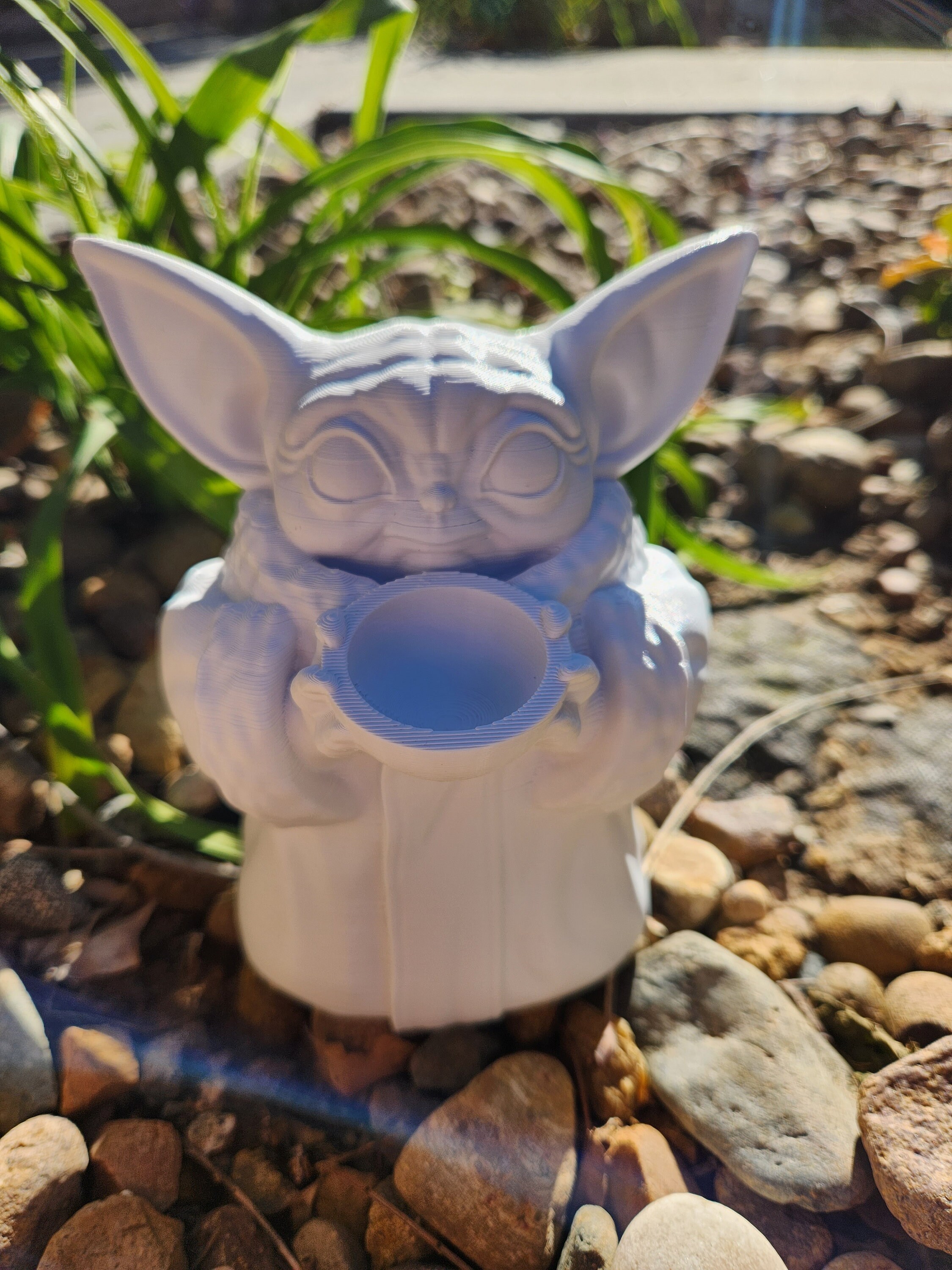 Grogu Standing With a Bowl /// Mandalorian Figure - Etsy UK