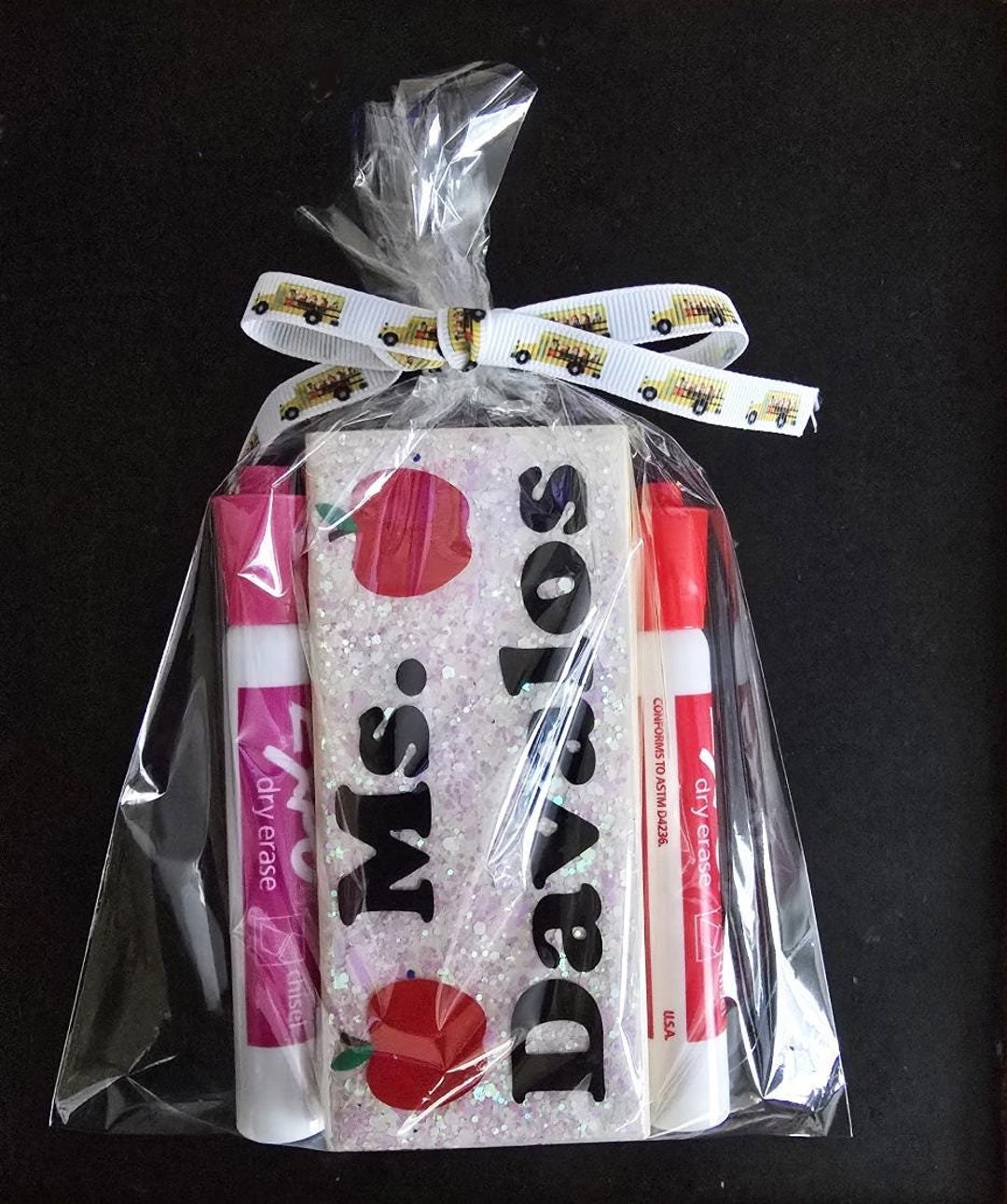 Personalized White Board Eraser Gift for New Beginning Teacher ...